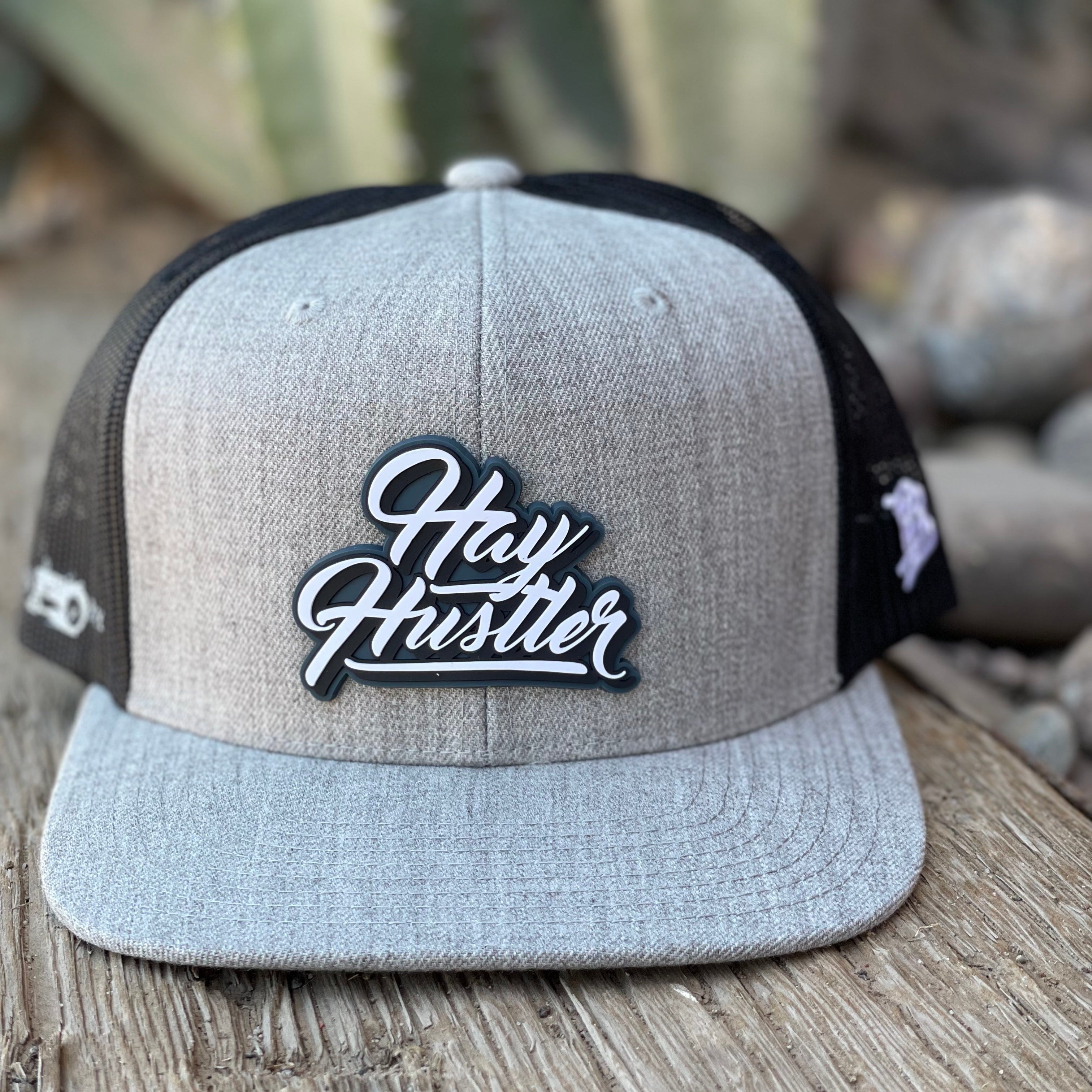 Hay Hustler Stamp Hat Flat Bill – Bales Hay Sales/1891 Homestead